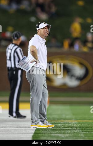 Missouri head coach Eliah Drinkwitz is seen during the first half of an ...