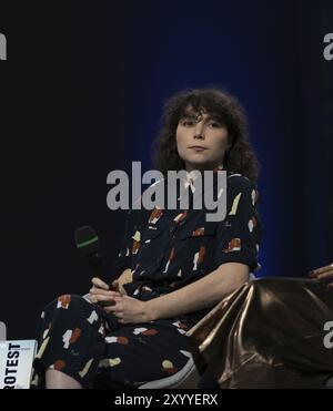 22 October 2023, Hesse, Frankfurt/Main: British-Indian author Salman ...