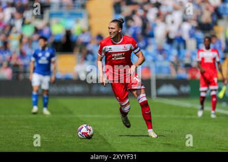 Luke Ayling of Middlesbrough controls the ball during the Sky Bet ...