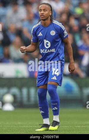 Bobby Decordova-Reid of Leicester City passes the ball during the Sky ...
