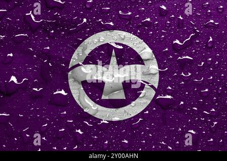 flag of Machida with rain drops Stock Photo - Alamy