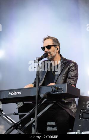 John Stargasm, from Ghinzu band, performs live at the Rock en Seine ...