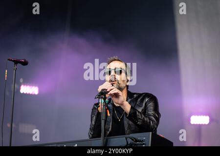 John Stargasm, from Ghinzu band, performs live at the Rock en Seine ...