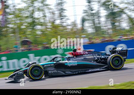 George Russel of United Kingdom driving the (63) Mercedes-AMG PETRONAS ...