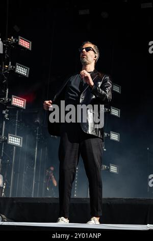 John Stargasm, from Ghinzu band, performs live at the Rock en Seine ...