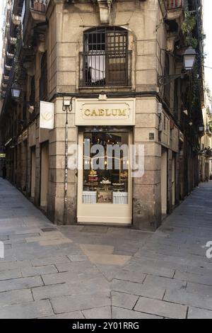 Barcelona, Spain, Old Spanish Bakery Patisserie Shop Front, "Forn de Pa ...