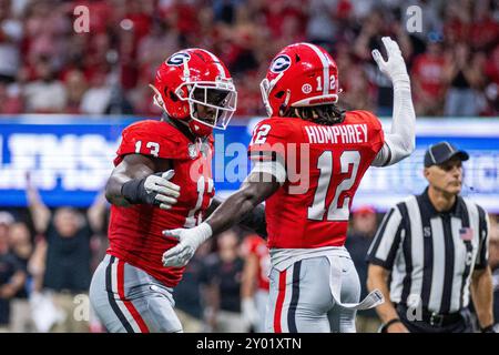 Georgia defensive lineman Mykel Williams waits at the NFL football ...