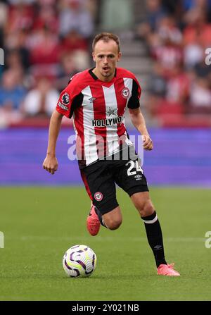 Brentford's Mikkel Damsgaard during the Premier League match at the ...