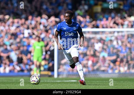 Tim Iroegbunam Of Everton in action during the Burnley v Everton ...