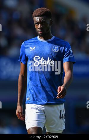 Tim Iroegbunam of Everton during the Premier League match Everton vs ...