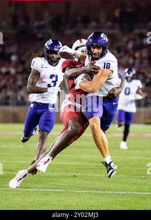 August 23, 2024 - Stanford Cardinal running back Sedrick Irvin #26 runs ...
