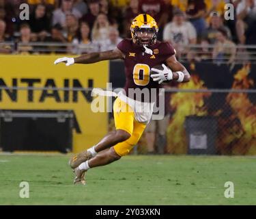 Arizona State wide receiver Jordyn Tyson (0) in the first half of an ...
