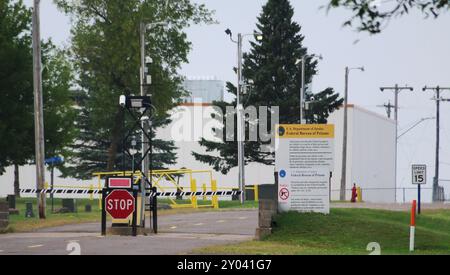 Duluth, Minnesota, USA. 26th Aug, 2024. A sign is seen at the entrance ...