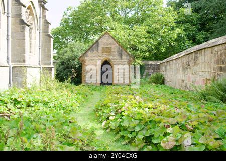 Family crypt in the graveyard at Staunton Harold church, Leicestershire ...