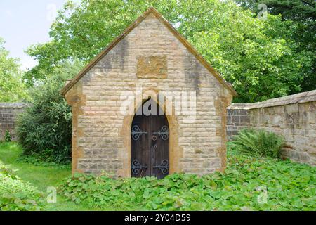 Family crypt in the graveyard at Staunton Harold church, Leicestershire ...