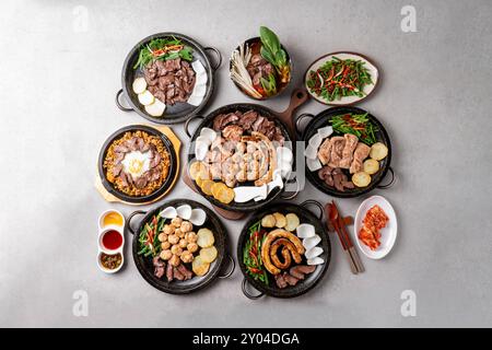 Assorted beef giblets grilled beef intestines Stock Photo - Alamy