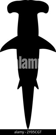 Hammerhead shark icon. Fish hammer sign. marine predator vector ...