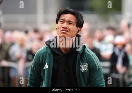 Celtic's Reo Hatate arriving before the UEFA Europa League match at ...