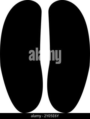 Hoof print cow bull icon black color vector illustration image flat ...