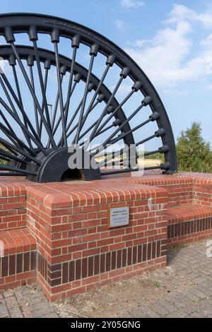 Horden, County Durham, UK. Memorial Park in the town with war memorial ...
