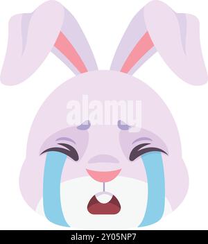 cartoon crying bunny face Stock Vector Image & Art - Alamy
