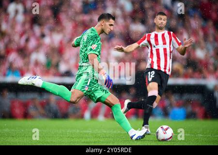 Juan Musso of Club Atletico de Madrid looks on during the UEFA ...