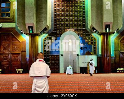 Mecca, Saudi Arabia, June 12 2024: The Interior of Masjid Al-Taneem ...
