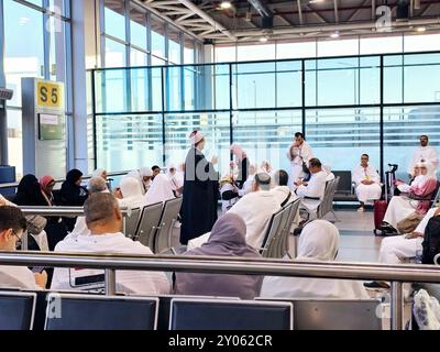Cairo, Egypt, June 3 2024: Islamic preacher Imam performs Khutbah ...