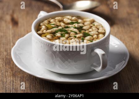 Bavarian fried spaetzle soup Stock Photo - Alamy