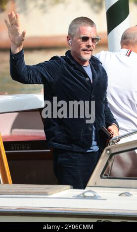 VENICE, ITALY - SEPTEMBER 01: Matteo Olivetti and Maxguest attend a red carpet for the movie ...
