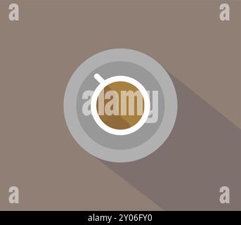 Coffee icon illustrated in vector on white background Stock Photo - Alamy