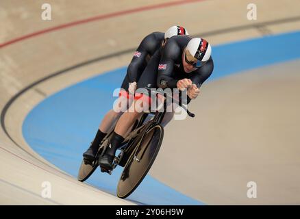 Great Britain's James Ball and pilot Steffan Lloyd on the podium with ...