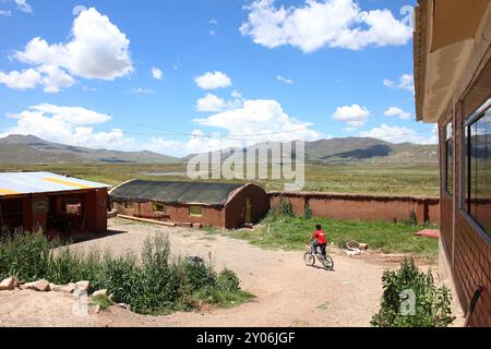Landscape in Pucara town, Peru Stock Photo - Alamy