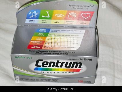 Mecca, Saudi Arabia, June 24 2024: Centrum silver with Lutein 100 ...