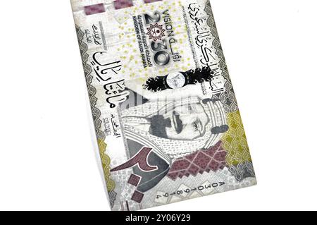 the obverse side of 200 SAR two hundred Saudi Arabian riyals banknote ...