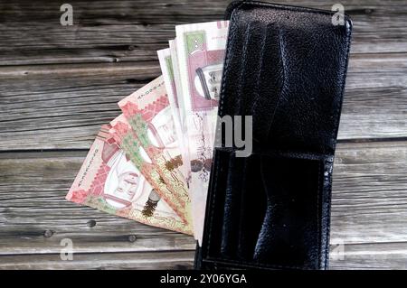 Saudi Arabian Riyals bills banknotes, pile of SAR riyal cash money ...