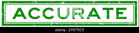 Grunge green accurate word rubber seal stamp on white background Stock Vector Image & Art - Alamy