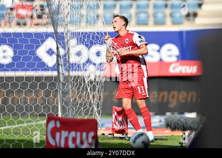 Ghent / Gent Belgium September 2025 Ottergem suspension bridge spanning ...