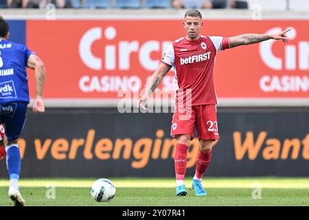 Ghent / Gent Belgium September 2025 Ottergem suspension bridge spanning ...