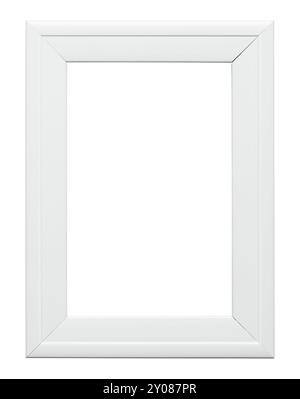 Small Wood Rectangle Frame Cut Out on White Stock Photo - Alamy