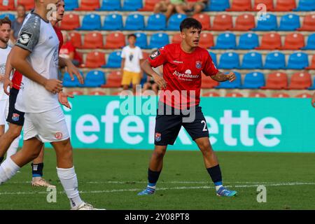 Alexander Leuthard (SpVgg Unterhaching, #20) mit Danylo Krevsun ...