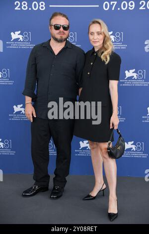 Mona Fastvold attending the photocall for The Brutalist, at The Barbican Centre, London. Picture ...