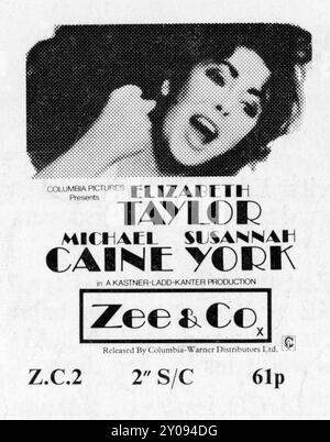 Elizabeth Taylor / Zee and Co 1972 directed by Brian G. Hutton Stock ...