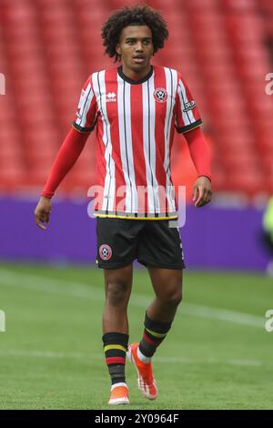 Sam McCallum of Sheffield United during the Sky Bet Championship match ...
