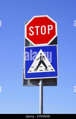 stop, pedestrian crossing, stops Stock Photo - Alamy