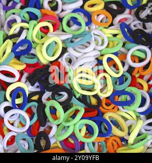 Bunch of hair bands in different colors Stock Photo - Alamy