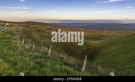 Cumbria landscape near Hartside Top, seen from the A686 between Alston ...