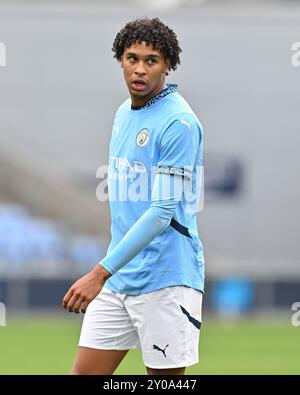 Max Alleyne of Manchester City during the Carabao Cup Semi Final First ...
