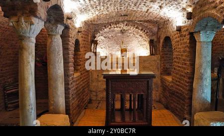 An Altar inside the crypt where Joseph,Mary and the Infant Jesus rested ...