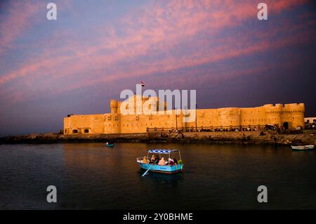 Citadel of Qaitbay (Fort of Qaitbey) in Alexandria, Egypt Stock Photo ...